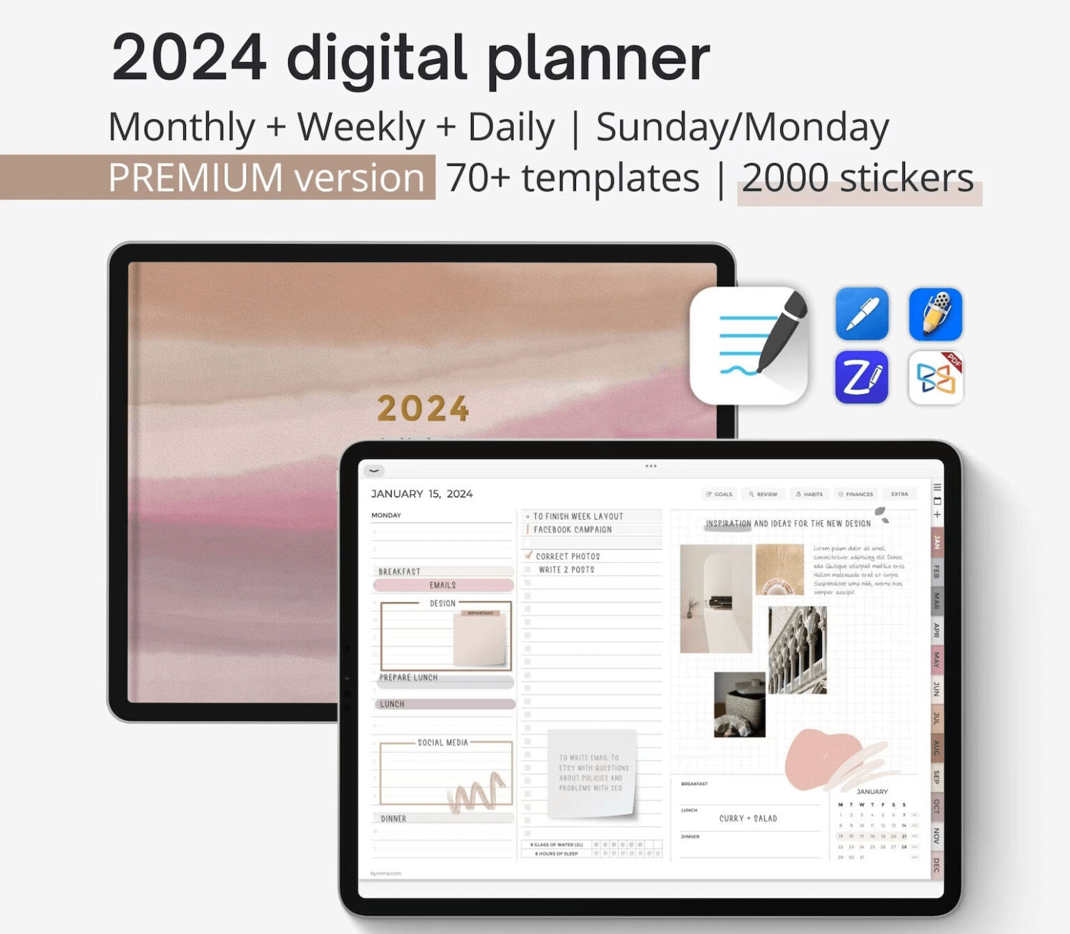 12 Aesthetic Online Planners & Cute Planner Apps In 2025