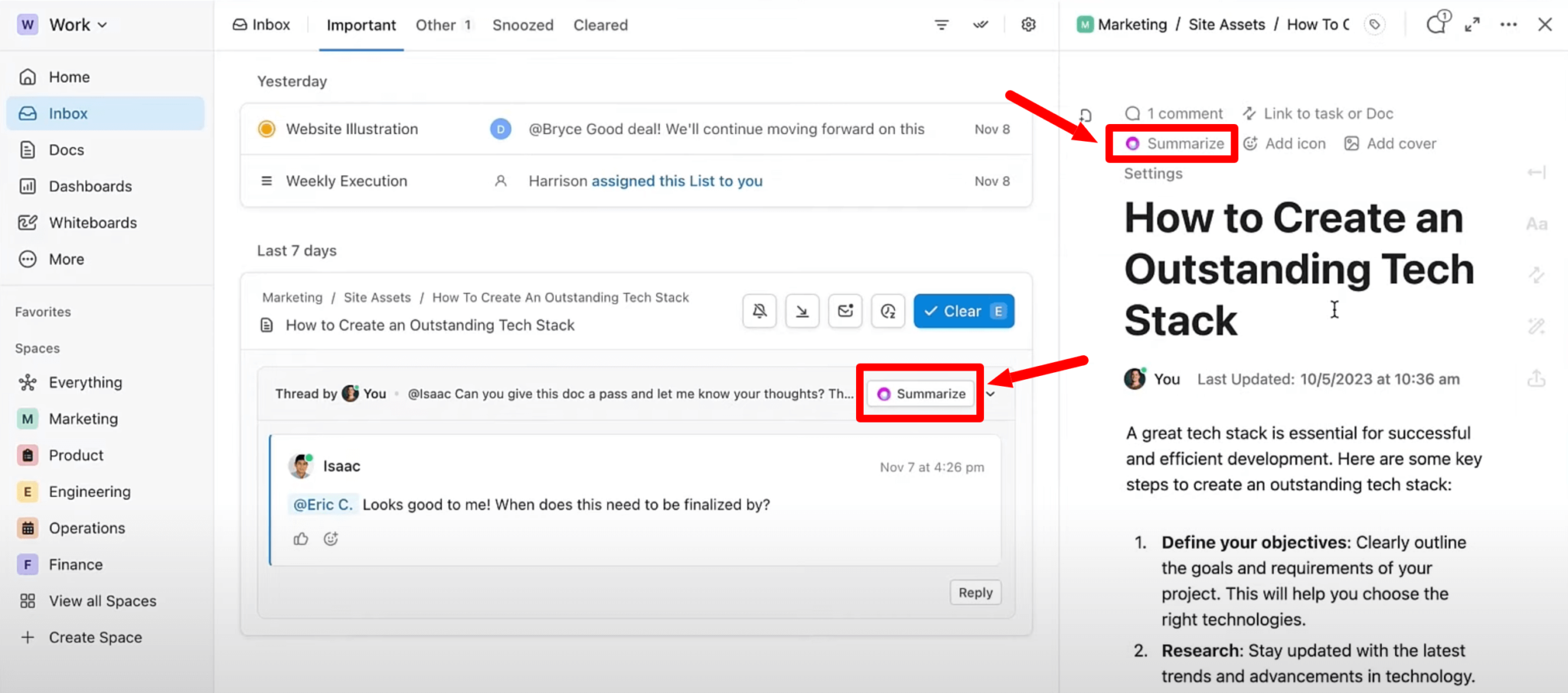Hands-On ClickUp AI Review 2025 [With Samples]